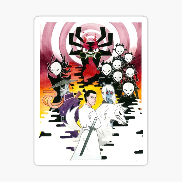 "Samurai Jack" Sticker by Antilogist | Redbubble
