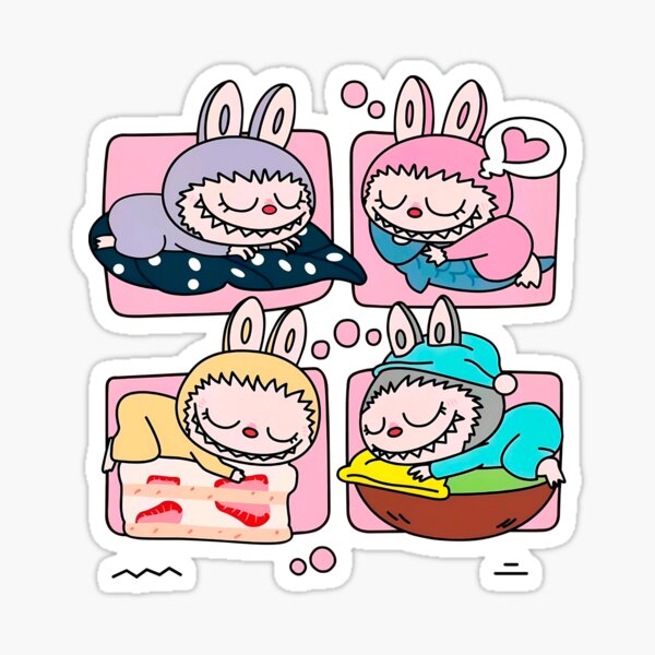 "Labubu Monsters dream pack" Sticker for Sale by retrippy | Redbubble