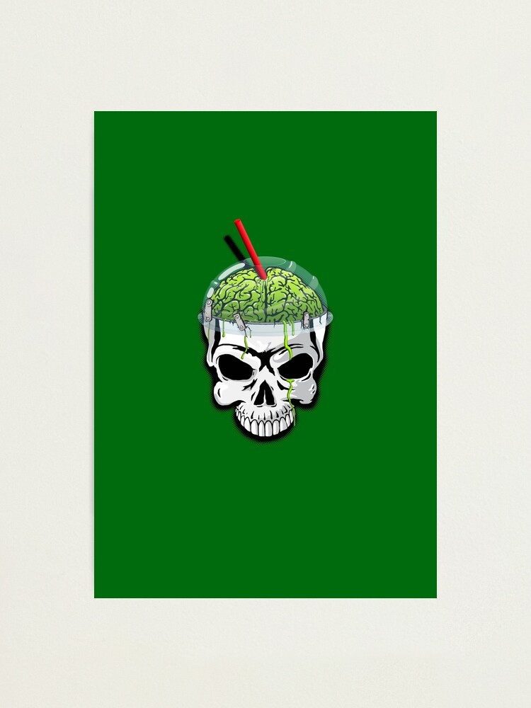 Lámina fotográfica «Zombie Brain Slushee» de RevolutionGFX | Redbubble