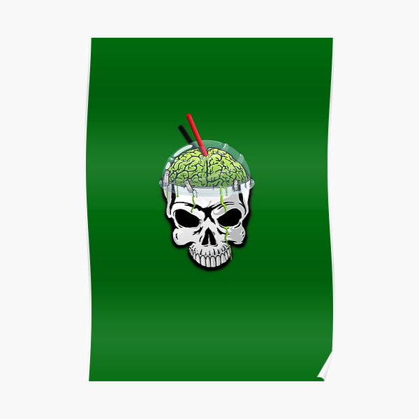 "Zombie Brain Slushee" Poster for Sale by RevolutionGFX | Redbubble