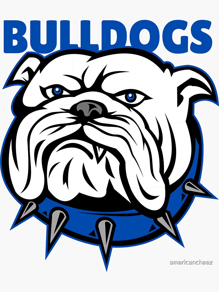 "Bulldog Logo" Sticker for Sale by americancheez | Redbubble