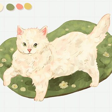 "Prancing By | Cute Cat Illustration | Digital Painting Gifts for Cat ...