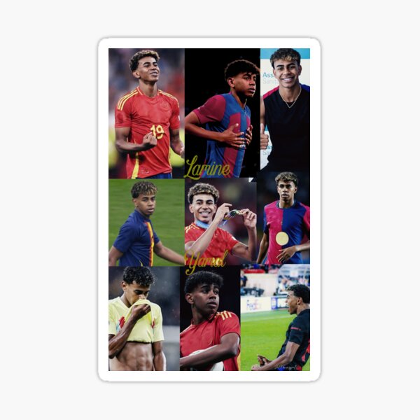 "Lamine Yamal" Sticker for Sale by VillainSpot | Redbubble
