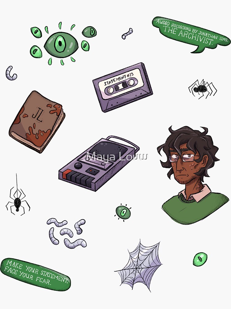 "Archivist-core" Sticker for Sale by Maya Louw | Redbubble