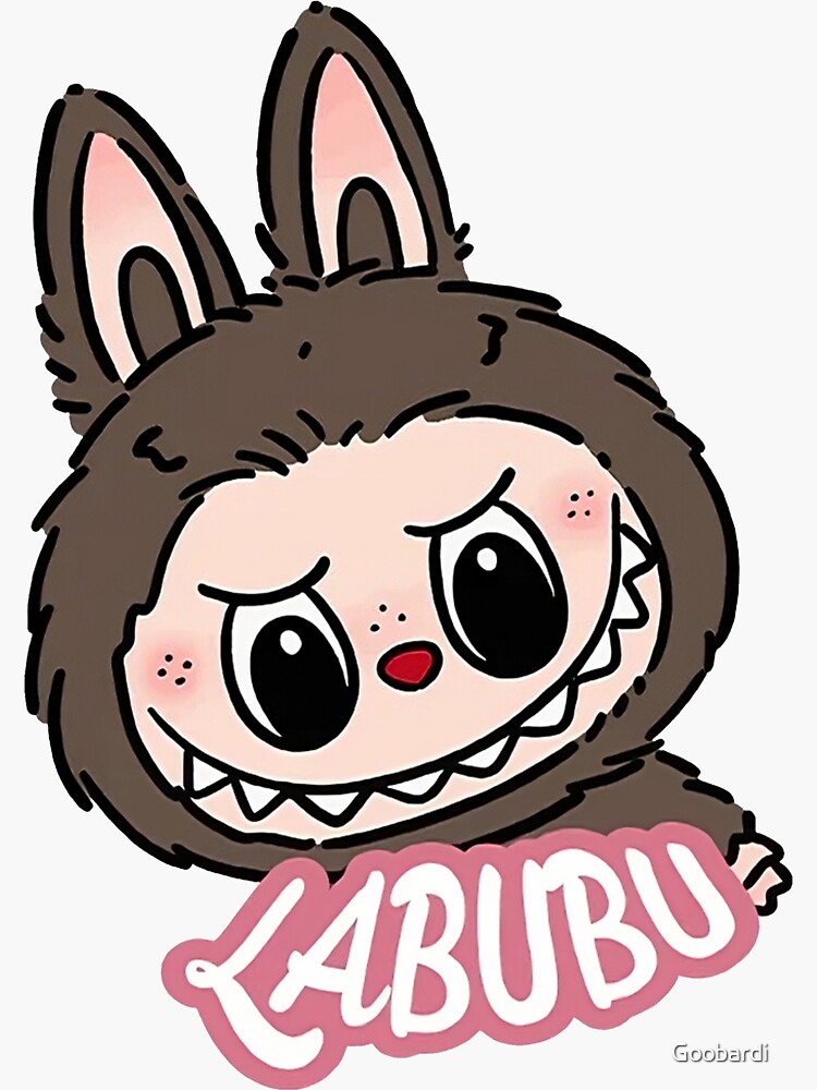 "Labubu" Sticker for Sale by Goobardi | Redbubble