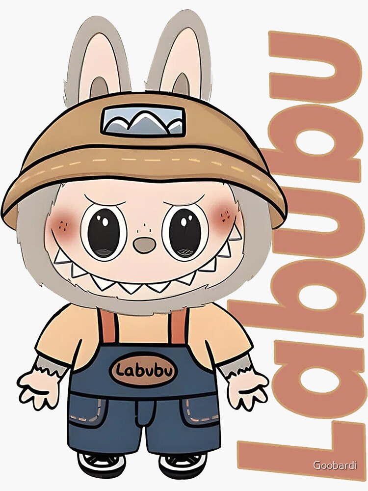 "Labubu" Sticker for Sale by Goobardi | Redbubble