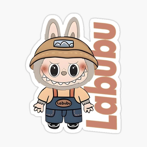 "Labubu" Sticker for Sale by Goobardi | Redbubble