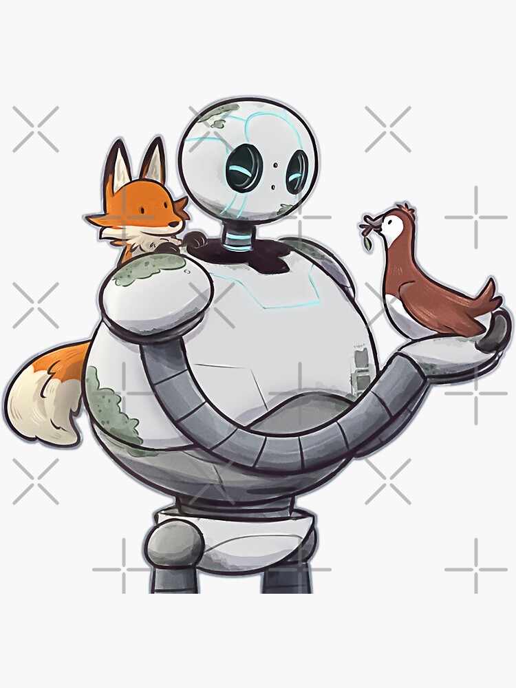 "The Wild Robot" Sticker for Sale by AloraMoss | Redbubble
