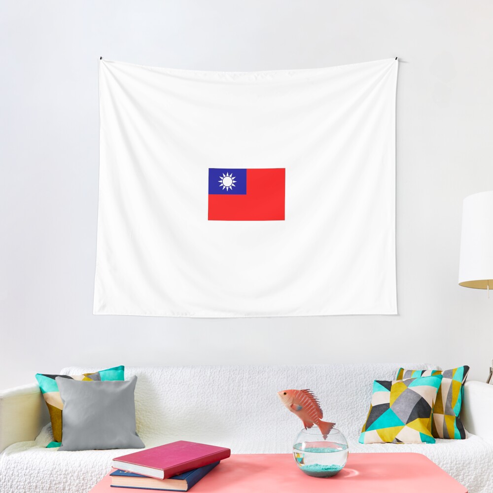 "ROC Taiwan - Taiwanese Flag 中华民国国旗 - 中華民國國旗 - 青天白日滿地紅" Tapestry by ...