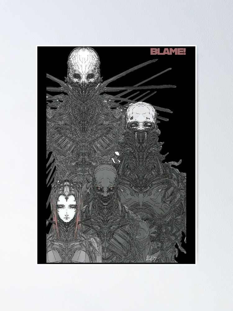 "Silicon Life - BLAME! (transparent)" Poster for Sale by doobymcdoobert ...