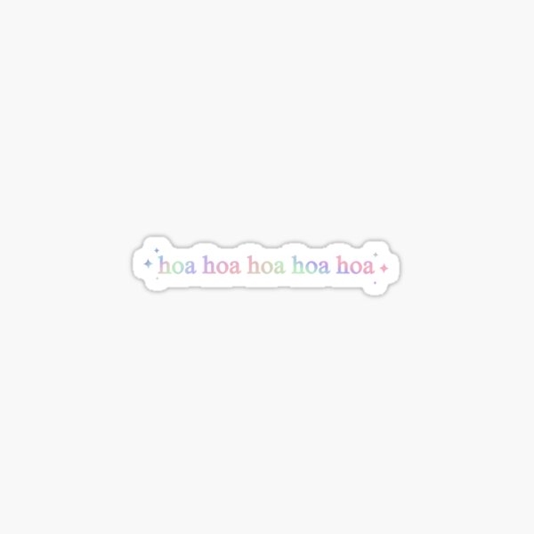"Hoa hoa hoa" Sticker for Sale by Threadify LLC | Redbubble