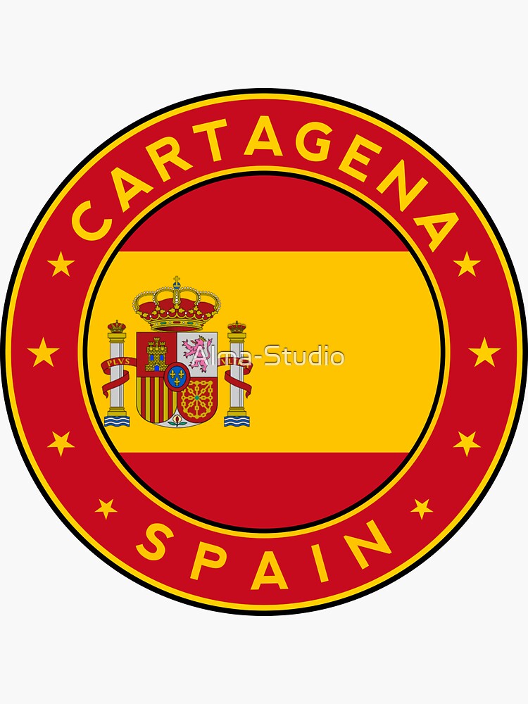 "Cartagena, Spain, Cities of Spain" Sticker for Sale by Alma-Studio ...