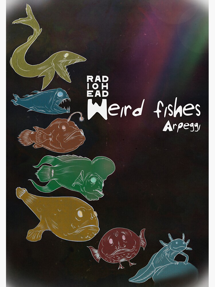 "Radiohead "Weird Fishes" - Alternative Art Poster and T-shirt" Sticker ...