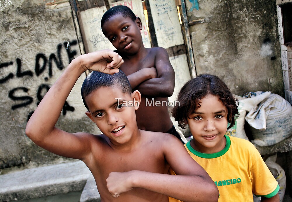 "Rio de Janeiro, Favela Children 2009" by Tash Menon | Redbubble