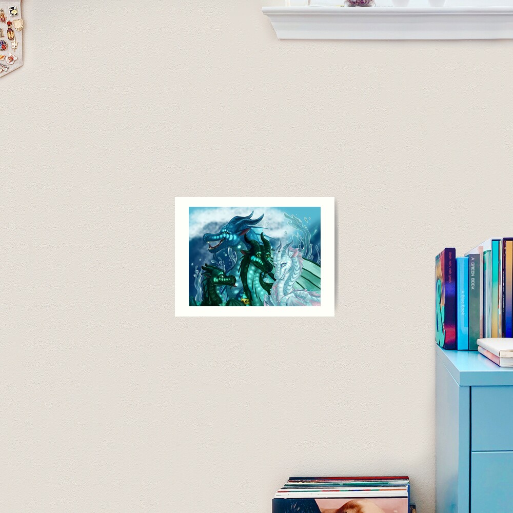 "Wings of Fire - Royal SeaWings - Auklet, Tsunami, Turtle, Anemone" Art ...