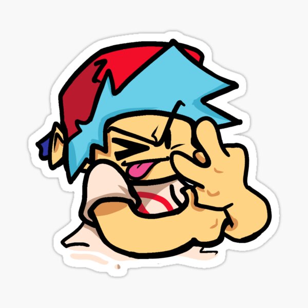 "FNF Sticker pack1: BF" Sticker for Sale by Etch-CR | Redbubble