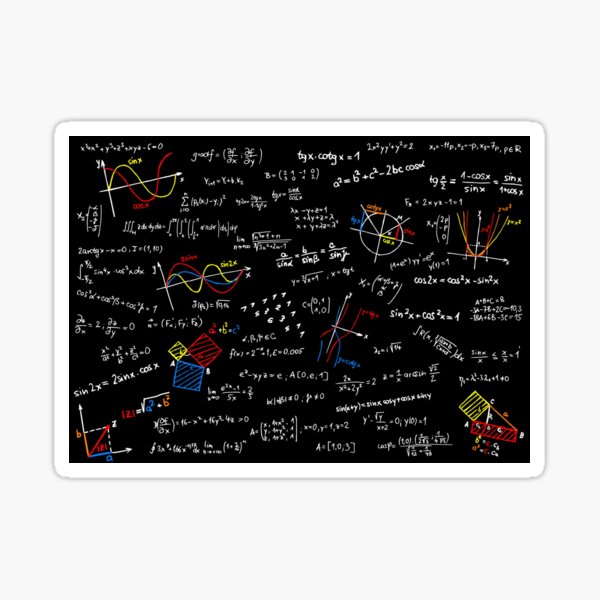 "Physics equations" Sticker for Sale by ricemann | Redbubble