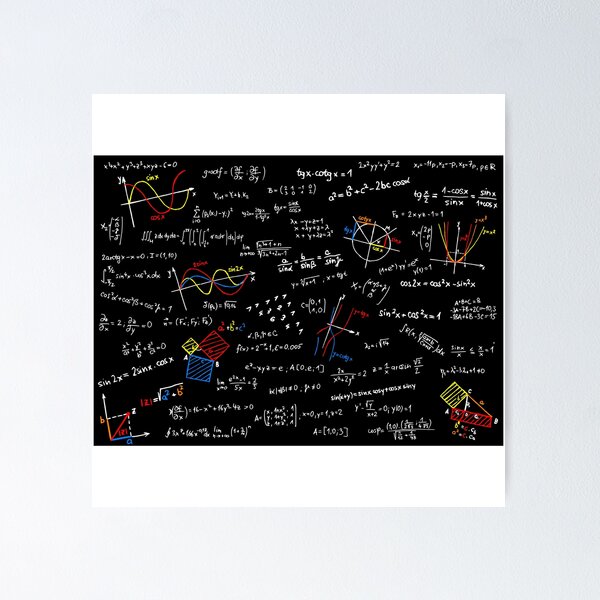 "Physics equations" Poster for Sale by ricemann | Redbubble