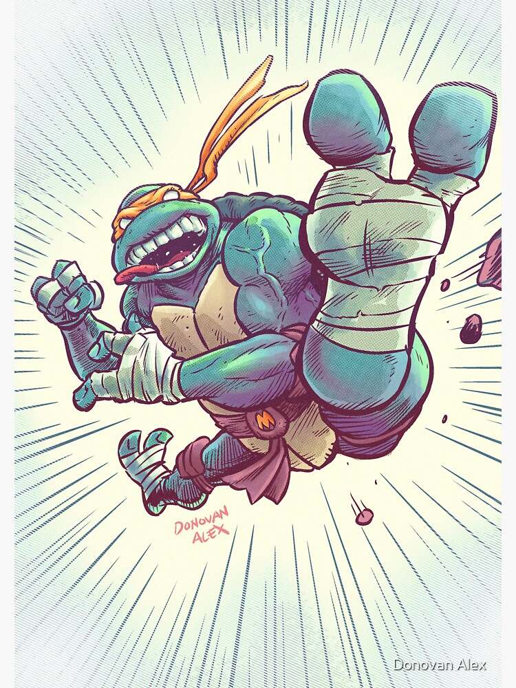 "Mikey Kick" Sticker by donovanalex | Redbubble