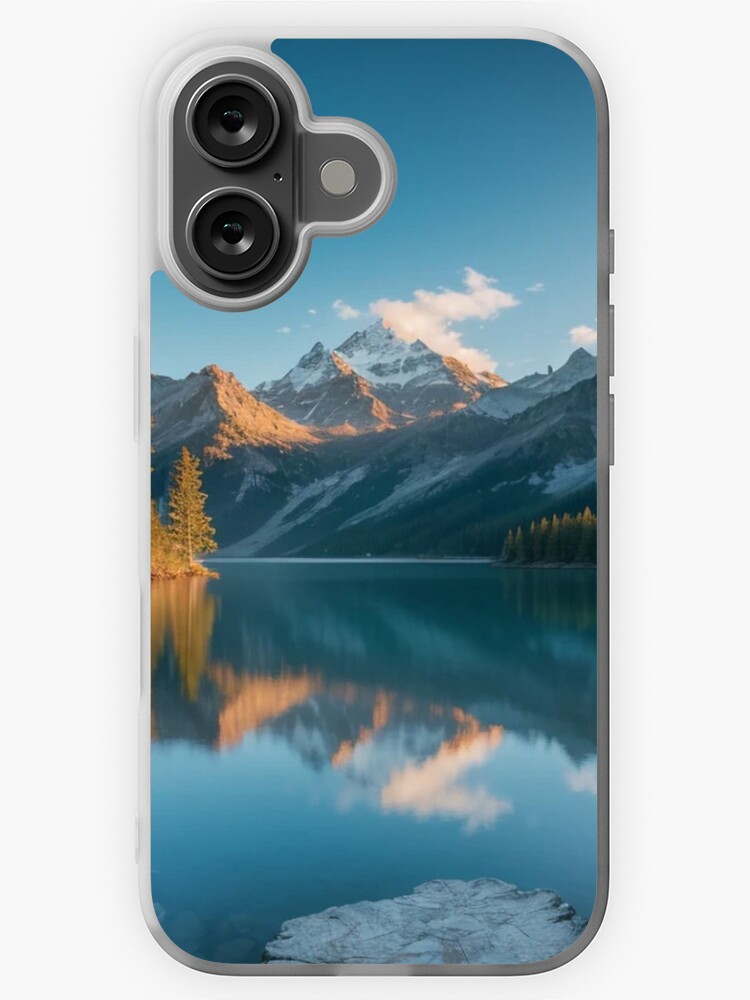 "Lake landscape " iPhone Case for Sale by vekotpu | Redbubble