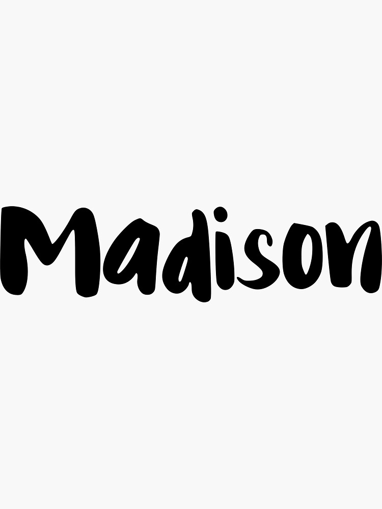 "Madison" Sticker by FTML | Redbubble