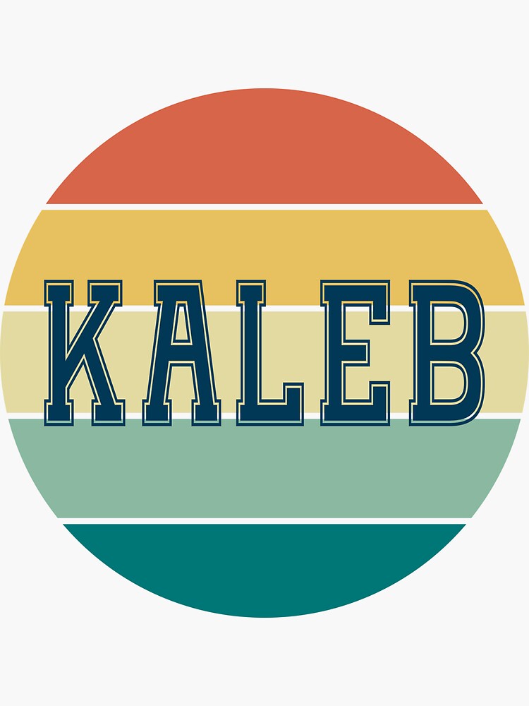 "Kaleb Name" Sticker for Sale by jeallan | Redbubble