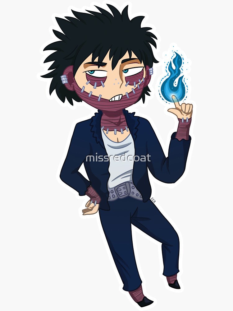 "Chibi Dabi" Sticker for Sale by missredcoat | Redbubble