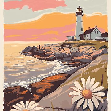 "Cape Cod Massachusetts Painterly Travel Art Vintage" Poster for Sale ...