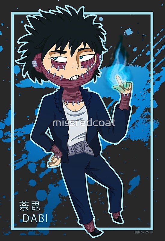 "Chibi Dabi (w/ Background)" by missredcoat | Redbubble