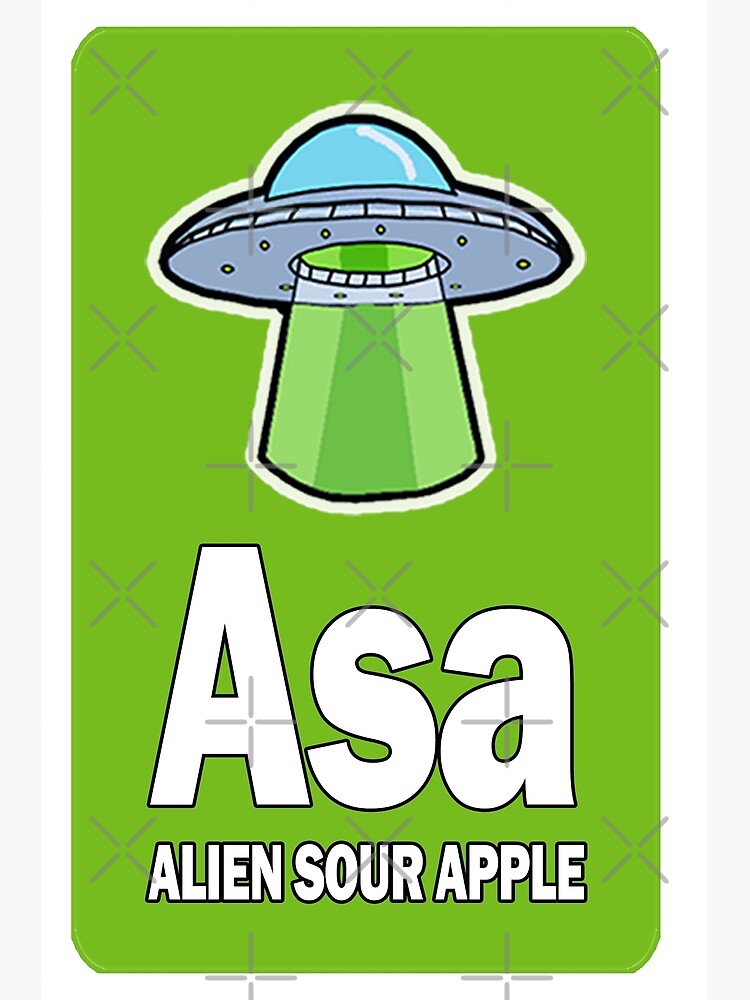 "LEGENDARY STRAINS: ALIEN SOUR APPLE" Poster by SOLSKETCHES | Redbubble