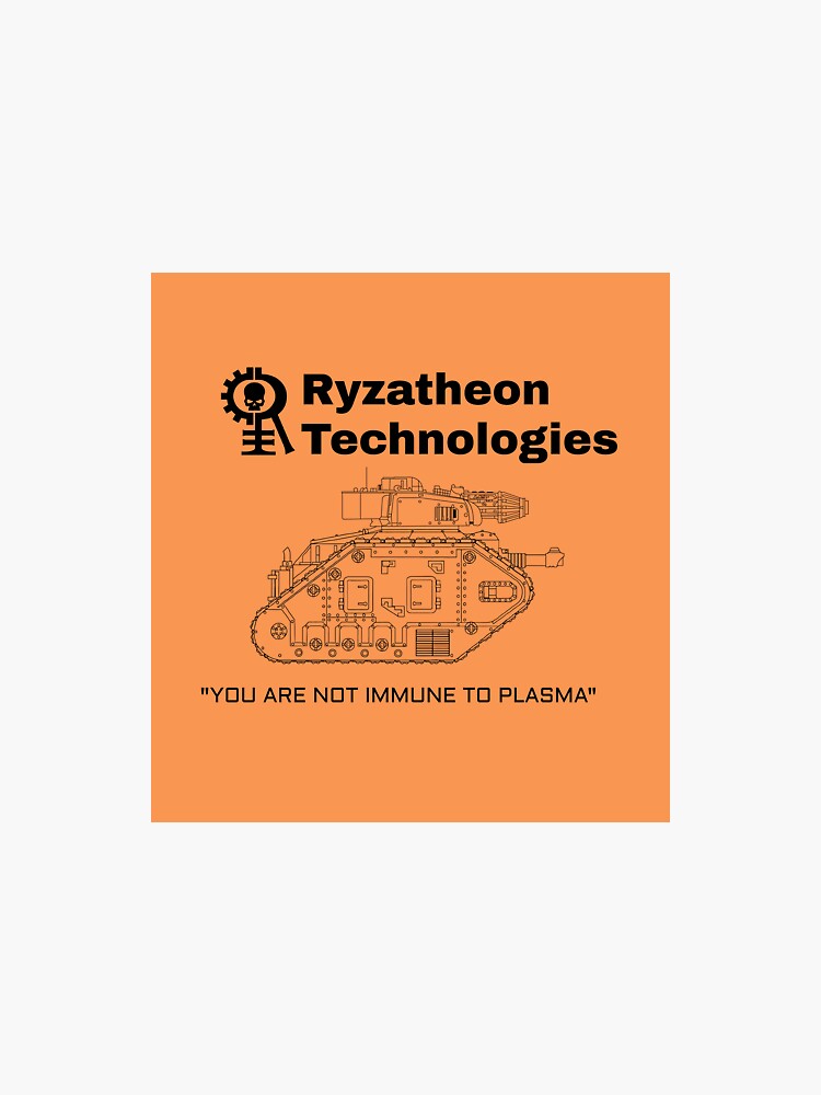 "Ryzatheon Technologies" Sticker for Sale by Militarum Murphy | Redbubble