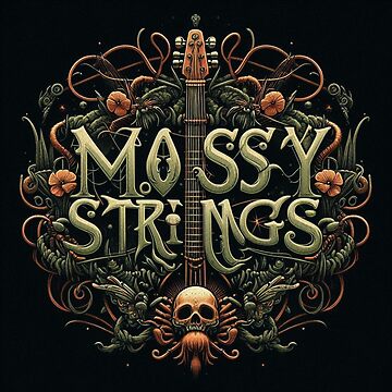 "Mossy Strings Brand " Sticker for Sale by MossyStrings | Redbubble