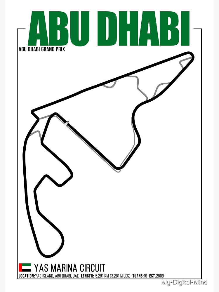 "Abu Dhabi Circuit" Sticker for Sale by My-Digital-Mind | Redbubble