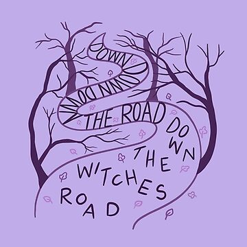 "Down the witches road" Sticker for Sale by cranberryrose22 | Redbubble