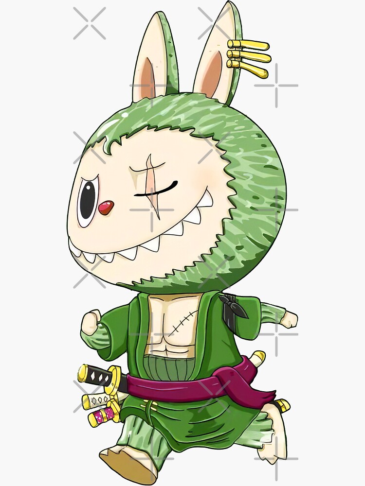 "POP MART Labubu Roronoa Zoro One Piece Cute Cartoon By Popmart ...