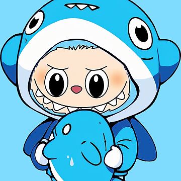 "POP MART Labubu Whale Cute Cartoon By Popmart" Art Board Print for ...