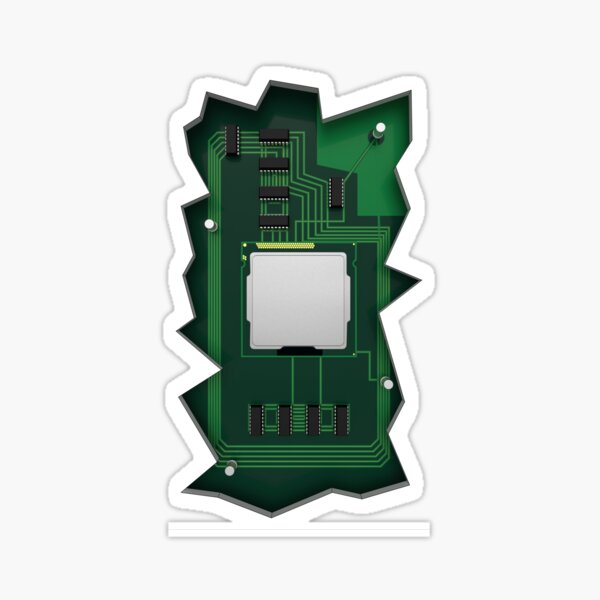 "Vertical electronic circuit" Sticker for Sale by serpico93 | Redbubble