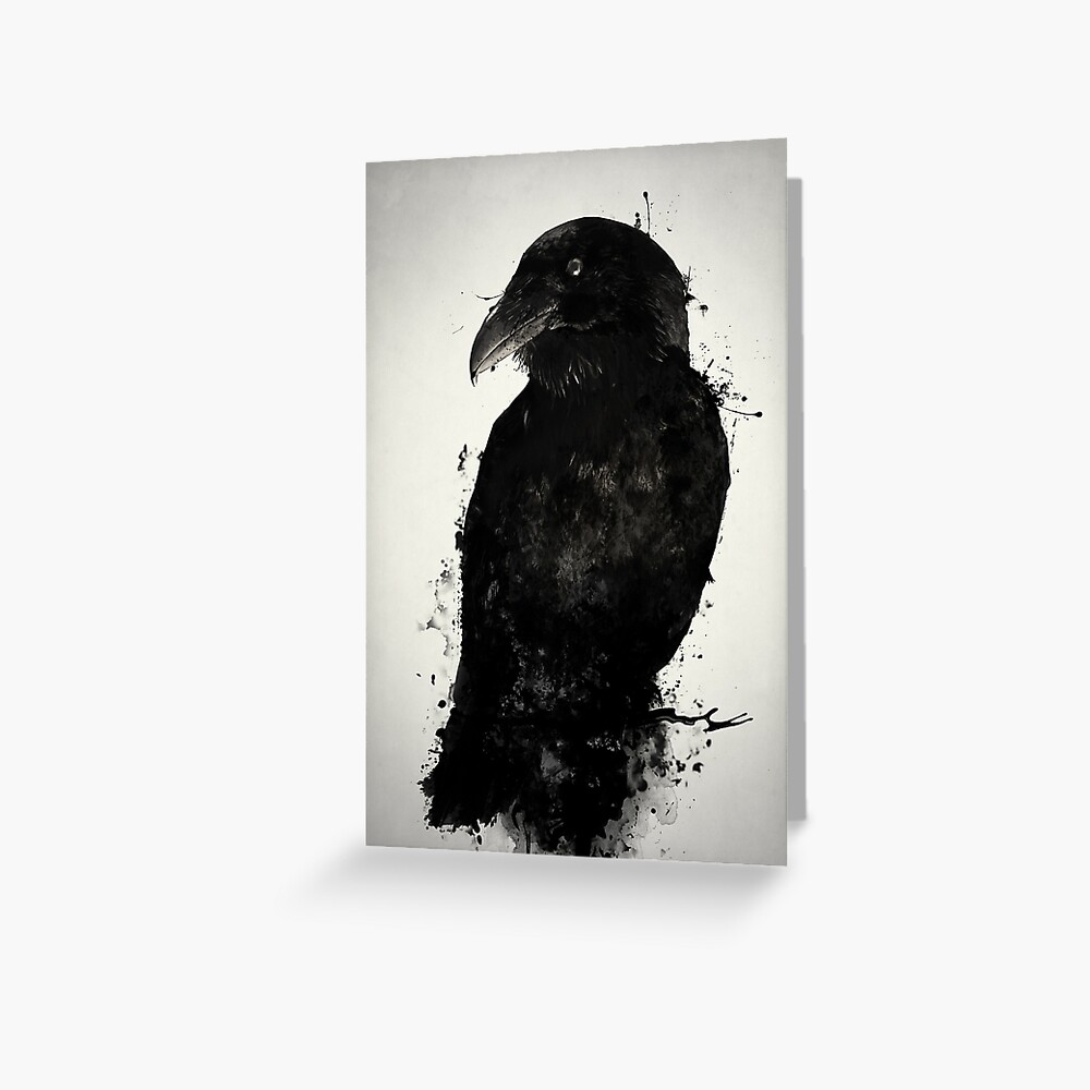 "The Raven" Greeting Card for Sale by Nicklas81 | Redbubble