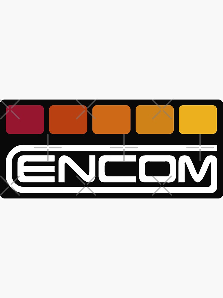 "Encom Logo - Tron" Sticker for Sale by SoapyGrenade | Redbubble