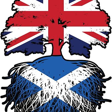 "Scotland Scottish British UK Tree Roots Flag" Sticker for Sale by ...