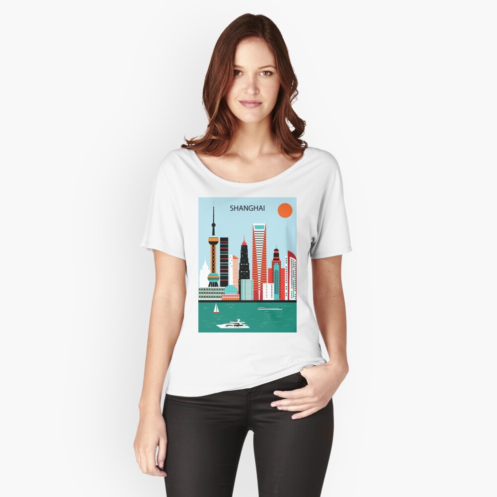 "shanghai china" Sticker for Sale by skalihm | Redbubble
