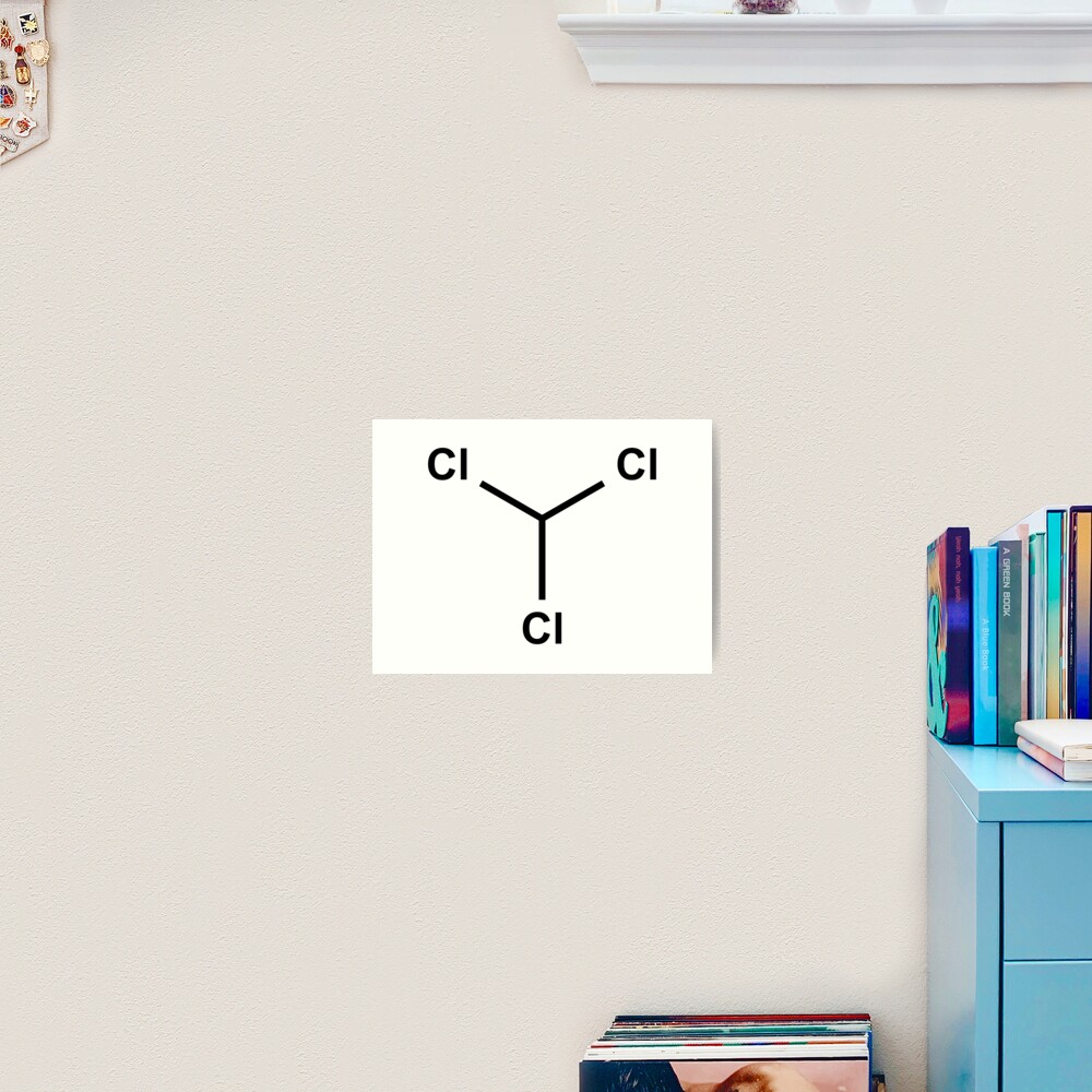 "Chloroform Chemical Molecule Structure" Art Print by Girih | Redbubble