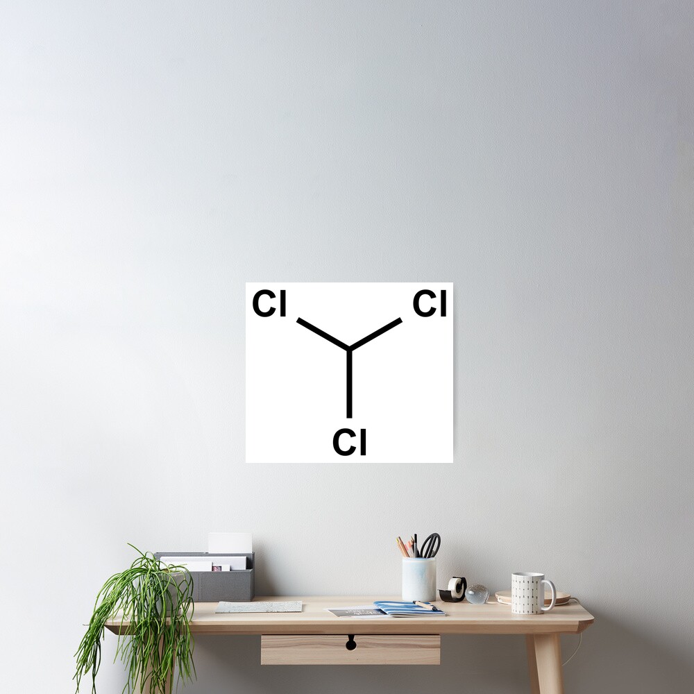 "Chloroform Chemical Molecule Structure" Poster by Girih | Redbubble