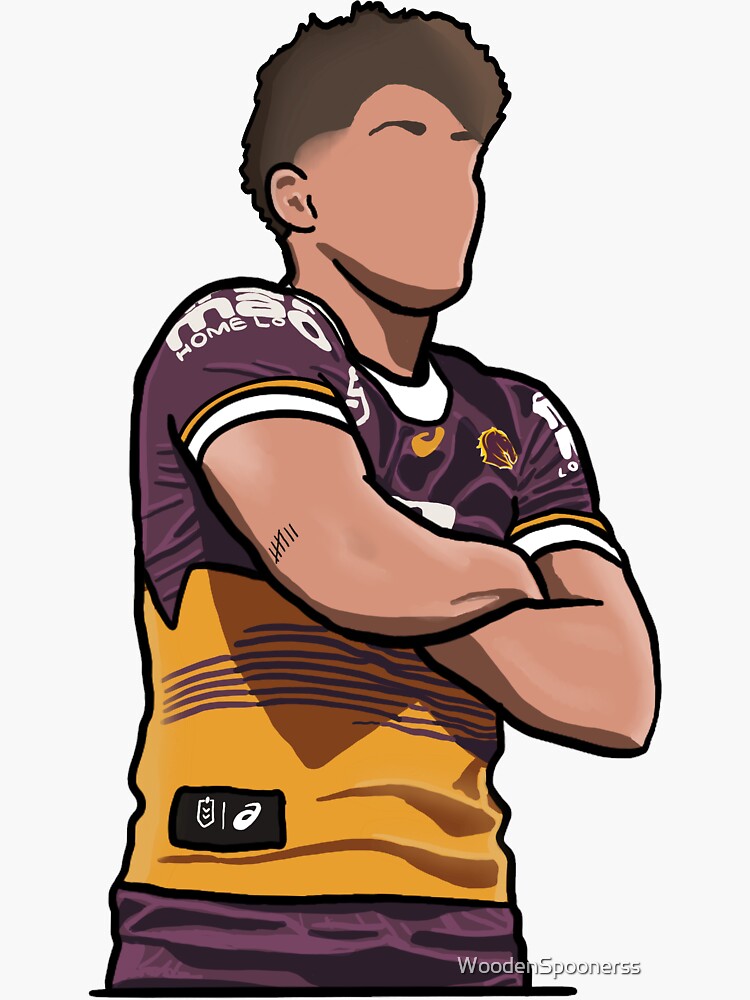 "REECE WALSH BRISBANE BRONCOS RUGBY LEAGUE" Sticker for Sale by ...