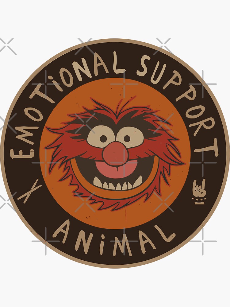 "vintage 70s muppets emotional support animal" Sticker for Sale by ...