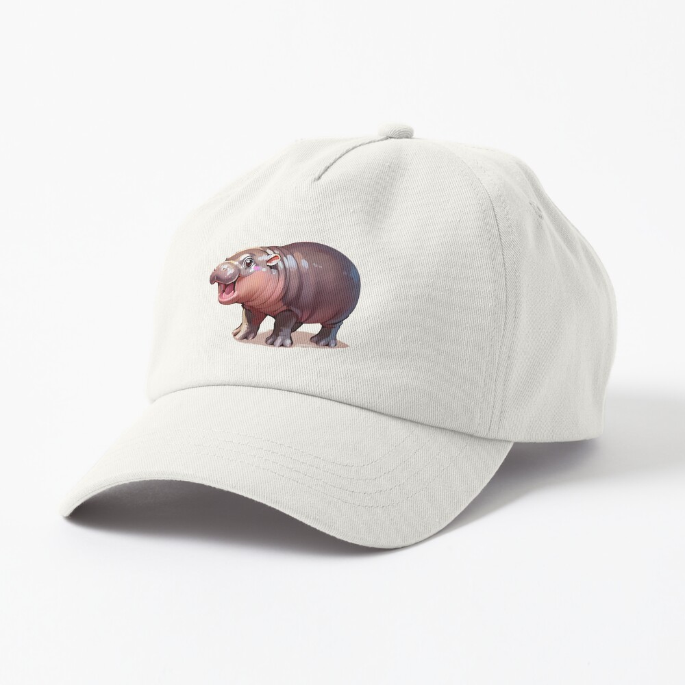 "Cute Moo Deng Hippo Illustration" Sticker for Sale by andasanc14 ...