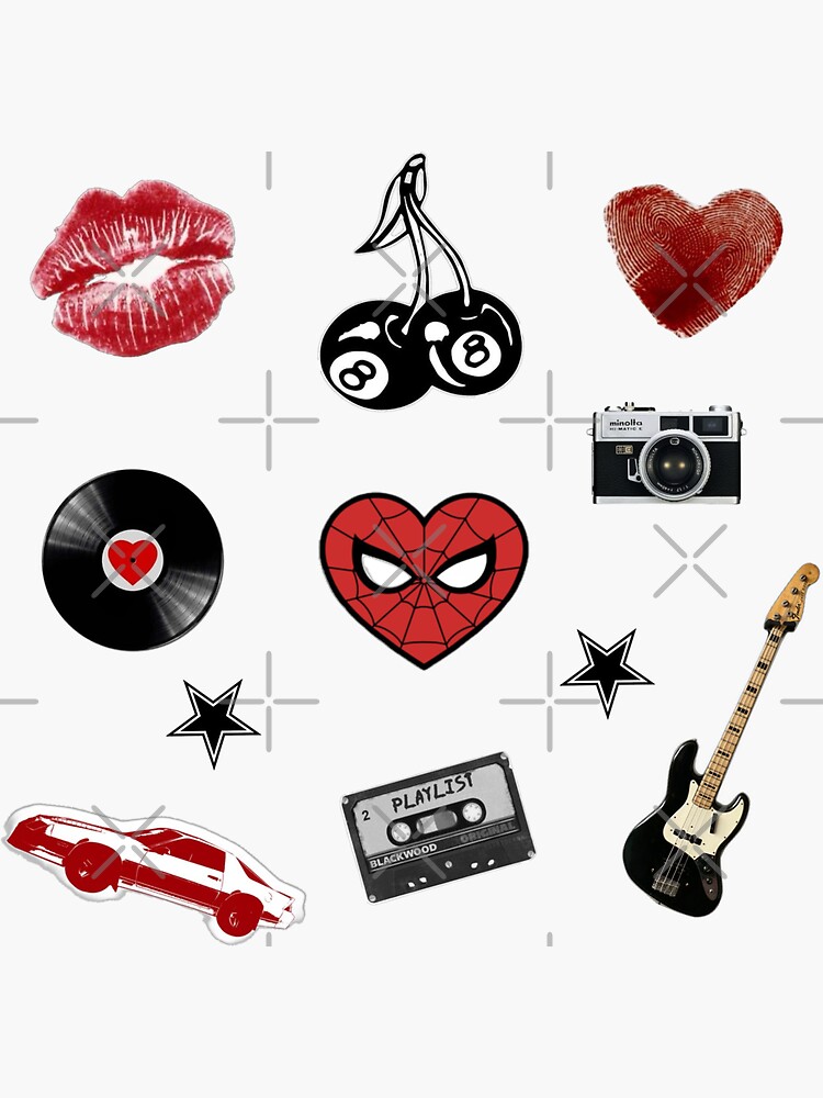 "downtown sticker pack" Sticker for Sale by luckieduckie1 | Redbubble