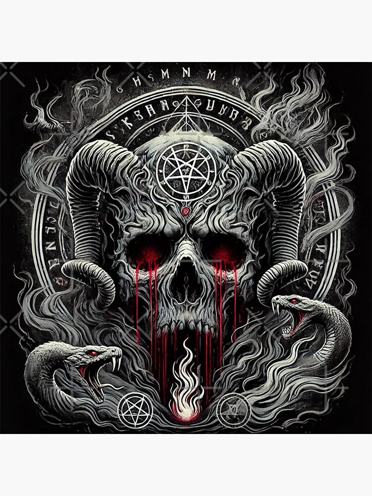 "Skull of the Apocalypse" Sticker for Sale by lexisll | Redbubble