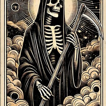 "Tarot Card Death Mystic Goth and Halloween-Inspired Stickers for ...