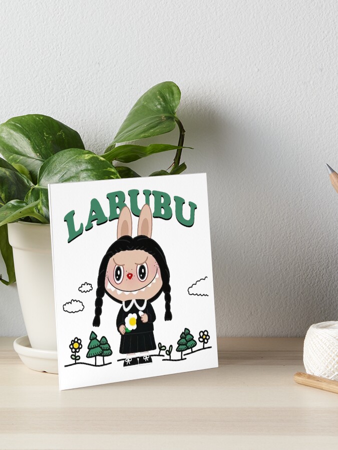 "POP MART Labubu Wednesday Addams Cute Cartoon By Popmart" Art Board ...